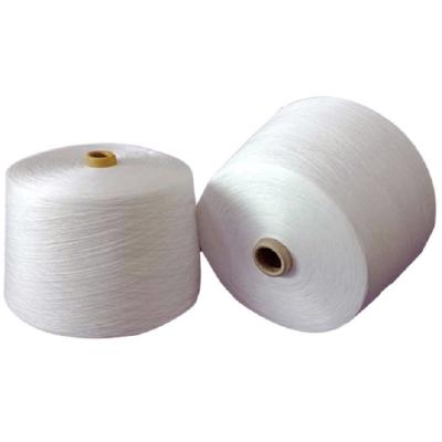 China High Grade 100% Polyester Ring Spun Yarn 40/2, 60/2, 60/3 Raw White Thread for sale