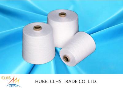 China Bright Ring Spun Polyester Yarn On Plastic / Paper Cone With 100% for sale
