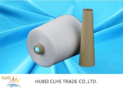 China 45/2 Raw White Spun Polyester Yarn 100% Yizheng Low Shrinkage for sale