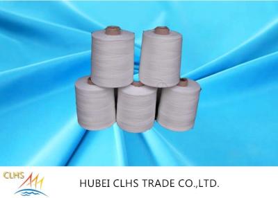 China 100% Spun Polyester Fiber / Sewing Thread 50s/3 Raw White Yarn for sale