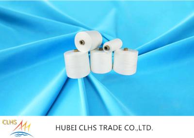 China Raw White / Dyed Poly Spun Yarn , 100 Spun Polyester Yarn For Sewing Thread for sale