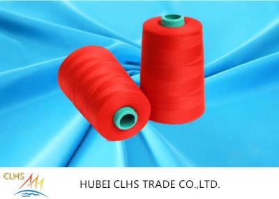 China High Strength Red 100 Spun Polyester Sewing Thread Low Shrinkage Superior Durability  for sale