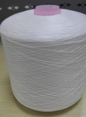China High Tenacity 20/2 20/3 Raw White 100% Polyester Spun Yarn For Sewing Jeans for sale