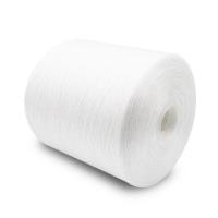 China High Strength Spun Polyester Yarn Raw White Bright Made from Yizheng Fibre for Sewing Thread for sale