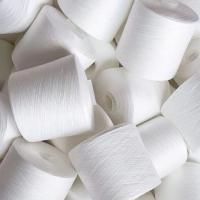 China Ne 30s, 30/1, 30/2, 30/3 Raw White 100% Polyester Ring Spun Yarn For Sewing Weaving Knitting for sale