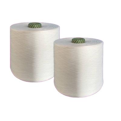 China AAA Grade 50/2 Raw White 100% Polyester Spun Yarn On Paper Cone for sale
