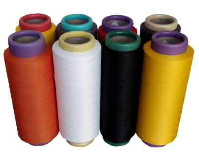 China 200D/96F DTY Polyester Yarn NIM White , Black , Colors for sale
