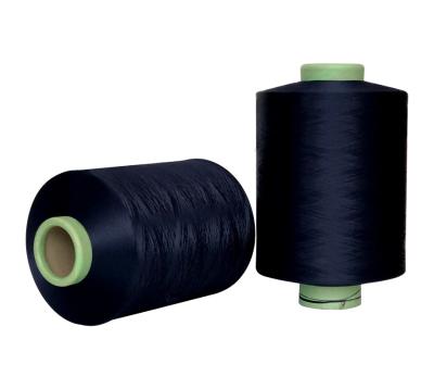 China DDB Black White DTY Yarn 100D 150D 100% Polyester Textured Yarn For Knitting Weaving for sale