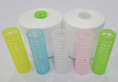 China Raw White Bright 40/2 Spun Polyester Yarn For Sewing Thread High Tenacity for sale