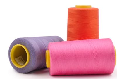 China Industrial 100 Spun Polyester Sewing Thread 60 / 2 60 / 3 Count Low Hygroscopic for sale
