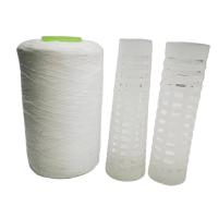 China High Tenacity 30/2 Raw White100% Polyester Spun Sewing Yarn With Cheap Price for sale