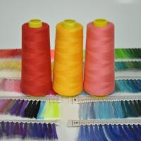 China Ready Goods 40/2 100% Spun Polyester Sewing Thread 3000Yards/Cone Colors for sale