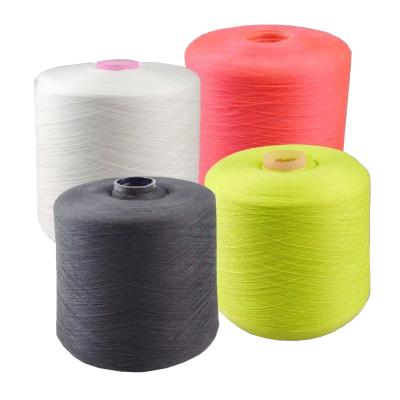 China China Manufacturer 40/2 100% Ring Spun Dyed Polyester Sewing Yarn ,White,Black ,Colors for sale