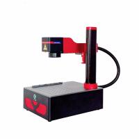 China Folding Fiber Laser Marking Machine 20W 30W 50W 100W for Metal Engraving for sale