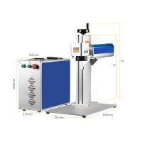 China Mopa Fiber Laser Marking Machine 50W 60W for Metal Color Engraving Jewelry Gold Silver Copper for sale