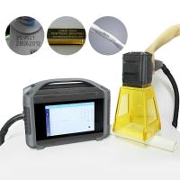 China Portable Fiber Laser Marking Machine 20W for Home and Outdoor Use Date Batch Number Printing for sale