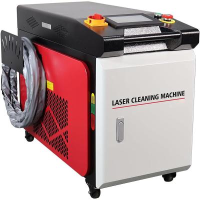 China RAYCUS 1500W Portable Laser Cleaning Machine for Welds Rust Metal Wood Stone Removal 220V for sale