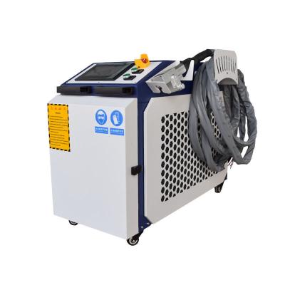 China 1500W Fiber Laser Cleaning Machine for Rust Paint Removal on Metal Sheet Cases for sale