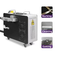 China 100W 200W 300W Pulse Laser Cleaning Machine for Rust Oil Paint Removal Sheet Metal Case for sale