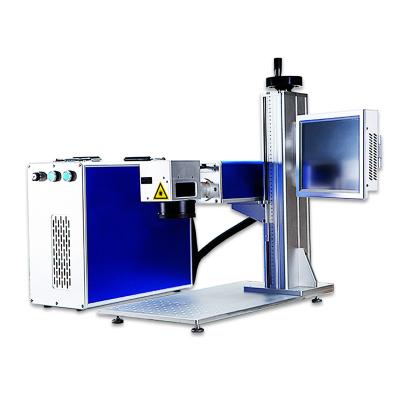 China 10W-50W Mopa Fiber Laser Marking Machine for Colorful Marking Gantry Type Acrylic Applicable for sale