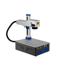 China 1064nm Raycus 20W 30W Foldable Fiber Laser Marking Machine for Metal DIY Engraving for sale