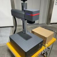 China Mini Portable Fiber Laser Marking Machine 20W 30W 50W for Metal Plastic Gold Jewelry Engraving for sale