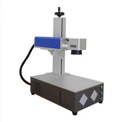China 10W 50W Portable Fiber Laser Marking Machine Color Engraver for Metal Pulsed Operation for sale