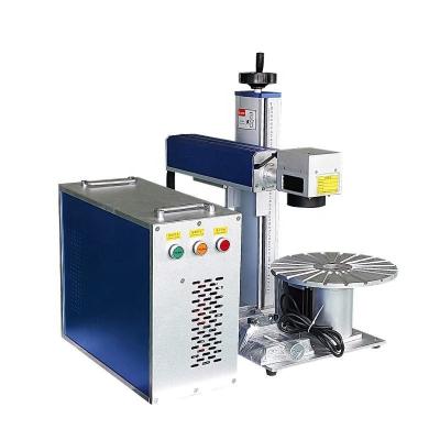 China Desktop Portable Fiber Laser Marking Machine 20W 30W 50W 100W for Metal Plastic Wood Jewelry for sale