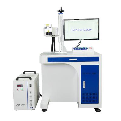 China UV Laser Marking Machine 3W 5W CO2 Laser Engraver for Plastic Leather Wood Glass 110x110mm for sale
