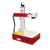China 30 kg Portable Fiber Laser Marking Machine for Metal and Non-Metal Engraving 20W for sale