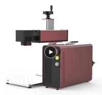 China Portable Desktop Metal Fiber Laser Marking Machine 20W 0.001mm Accuracy for Industrial Use for sale