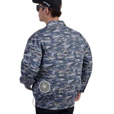 China HADYFAN Cotton Outdoor Summer Cooling Fan Jacket with 3 Speed Fans 5V USB for sale