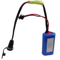 China Custom 18650 Li Ion Battery Pack 2S1P 7.4V 2000mAh with DC5521 Female Connector for sale
