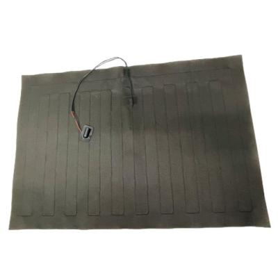 China Waterproof 24V Heating Pad 61x40cm Non Silicone Cloth with DC Plug for Clothing for sale