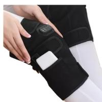 China 5V USB Heated Knee Massager 80x26cm Carbon Fiber 3 Level Vibration and Temperature for sale