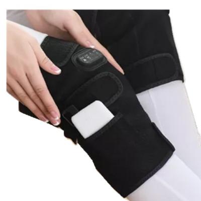 China 5V USB Heated Knee Massager 80x26cm Carbon Fiber 3 Level Vibration and Temperature for sale