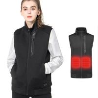 China Unisex Rechargeable Graphene Heated Vest with 3 Temperature Settings USB Power Bank Compatible S-3XL for sale