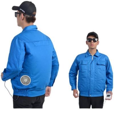 China Unisex Battery Powered 5V Fan Cooled Jacket Summer Casual Cooling Welding Vest S- XL for sale