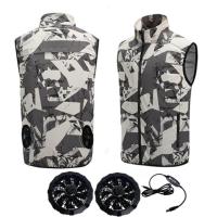 China OEM 5V USB Fan Cooled Jacket with Switch Cable for Outdoor Work Cooling Vest for sale