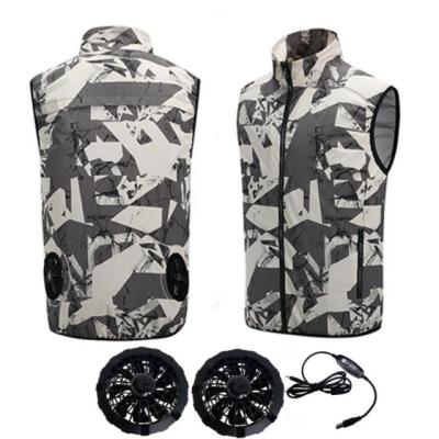 China OEM 5V USB Fan Cooled Jacket with Switch Cable for Outdoor Work Cooling Vest for sale