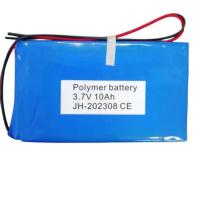 China 3.7V 10Ah Polymer Battery Pack 37Wh 5A Rate 1S2P for Tracking Device for sale