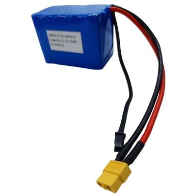 China 3S5P 18650 Battery Pack 11.1V 16Ah with MX3.0 Charging and XT60 Discharging Connector for sale