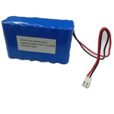 China 18650 Battery Pack 4s3p 14.8V 7.8Ah Li-ion with 2-Pin Contact for LED Lights for sale