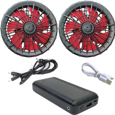 China 12V 20000mAh Air Conditioned Jacket Cooling Fan Battery Set 10H Working Time for sale