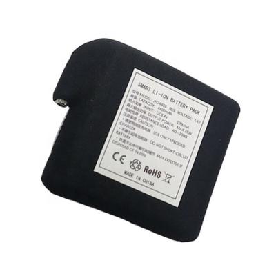 China 7.4V 5200mAh Black Cloth Wrapped Battery for Heated Vest 18650 Li-ion 2S2P for sale