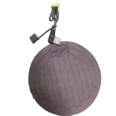 China Custom 5V USB Round Heating Pad 14cm Diameter 50°C for Warming Glass Contents for sale