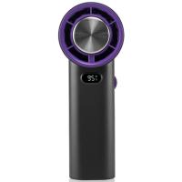 China Stepless Speed Regulation Ice Cooling Fan 13000 RPM Bladeless Portable Hand Held Fan 3600mAh for sale