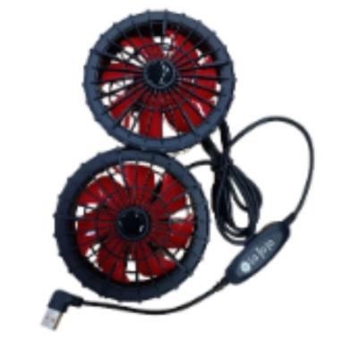China Jacket Cooling Fan 12V Fan USB Control Wind Speed 12V High 9V Medium 5V Low for sale