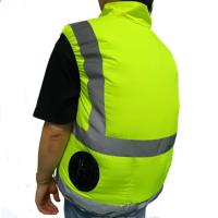 China Cooling Vest with Built-In Fan 5V USB Multi-Pocket Hi Vis Safety Vest for Construction Workers S-4XL for sale