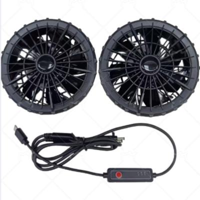 China 5V USB Jacket Cooling Fan 2pcs Set 106mm 5500RPM for Work Vest for sale